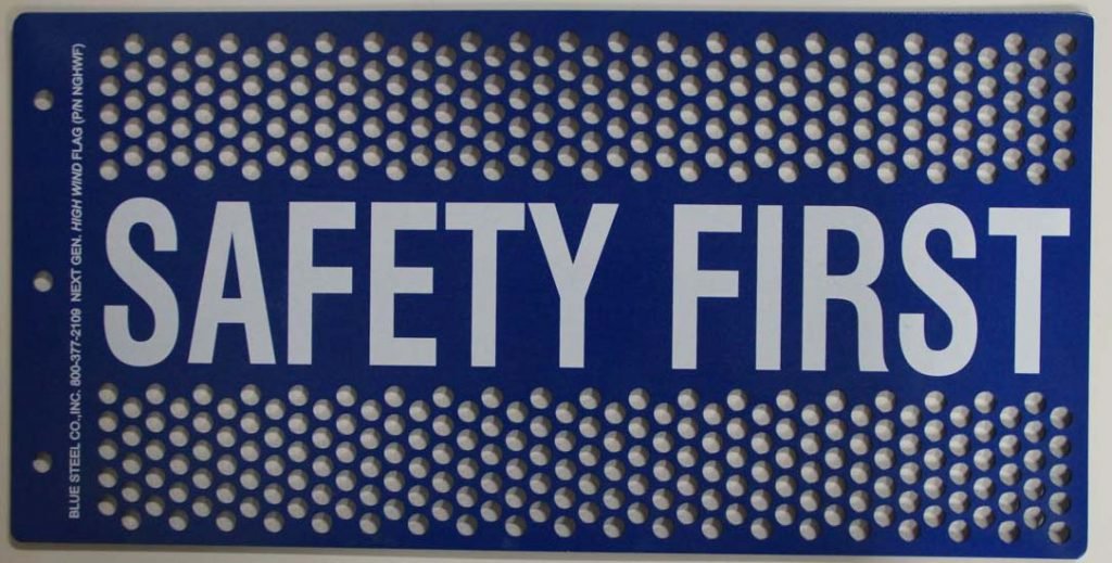 Railroad Blue Flag Safety Tag Out - Blue SteelCo, Inc.