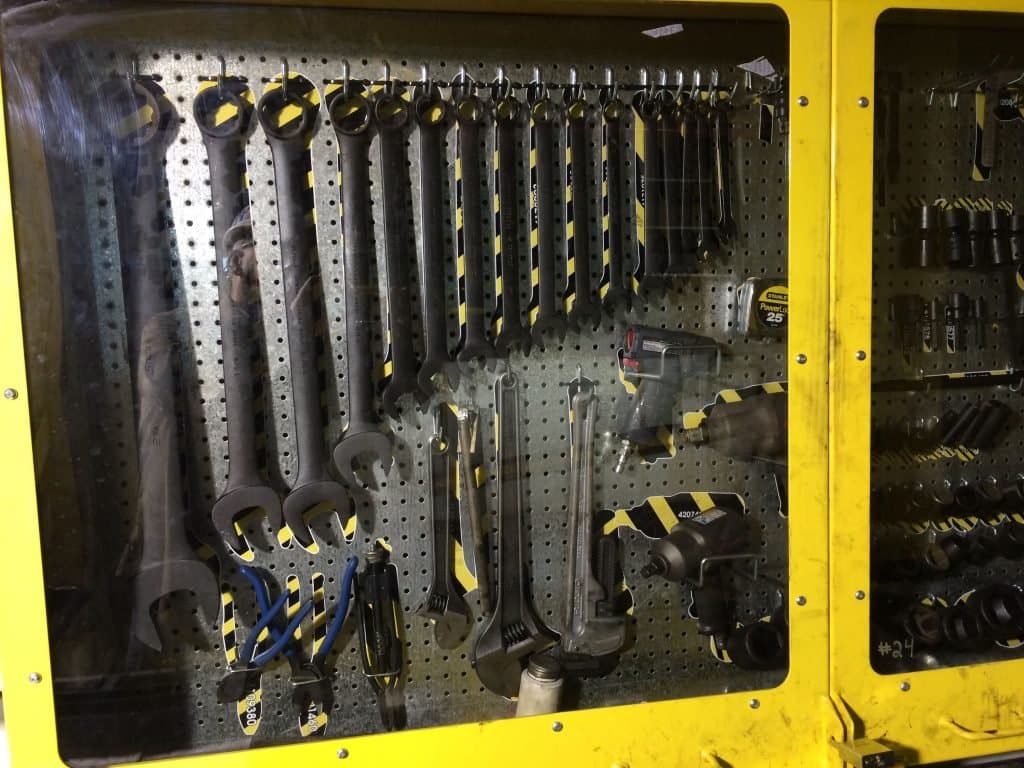 5S Tool Cabinet Pegboard Cabinets - Shadow Board Tool Storage Blue ...