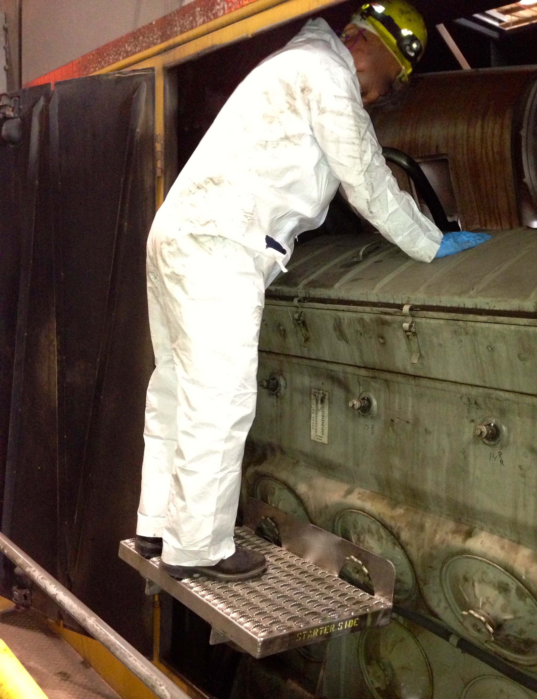 EMD Air Box Stand Starter Side - Blue SteelCo, Inc.