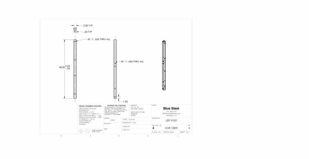 Railcar Ladder Handhold Bracket Replacement Parts - Blue SteelCo, Inc.